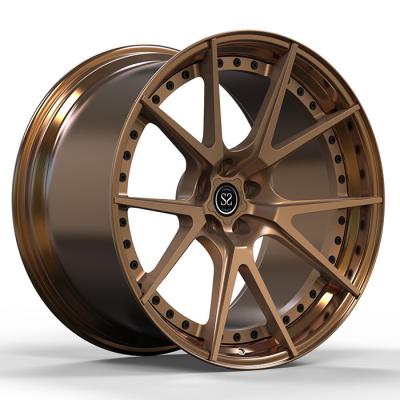 ポルシュ992 工場 セントロックハブ 20x9 と 21x11.5 輝く青銅 オーダーメイド 2PC リム