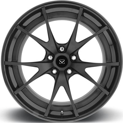 China Barril negro para ruedas BMW X3m 22 pulgadas 2-PC Forjado de aleación de llantas personalizadas en venta