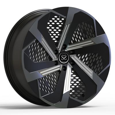 Cina Cadillac Escalade 2016 22x9.5 1 pezzo ruote forgiate lucente nero Specchi meccanici in vendita