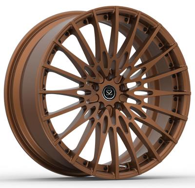 China 20x9.0 y 20x11 Bronce Brillante Cepillado 1-PC Ruedas Forjadas Para Coches Universales en venta