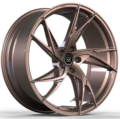 China 5x112 20x9 en 20x10.5 Tweeling Stijlen Glanzende Bronzen gesmeed velgen voor E63 AMG Te koop