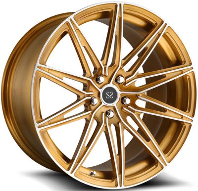 China 21x8.5ET30/21x9.5ET43 5x112/66.6 Satin Bronze Machined Face Rims para BMW X3 G01 à venda