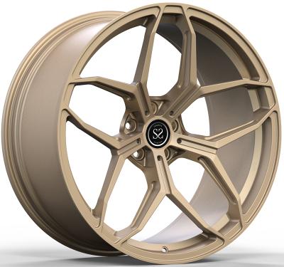 2004年E46 M3用19x9.5と10.5ブロンズカスタム1ピース鍛造ホイール