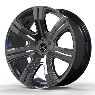 중국 하이퍼 블랙 24X10 6x139.7 렉서스 Lx600용 맞춤 합금 반지 판매용