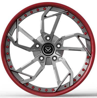 Cina 20x9.5 e 21x12 Reggiseni forgiati su misura da 2 PC per Porsche Carrera 992 in vendita