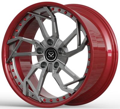 Cina 20x9.5 e 21x12 Reggiseni forgiati su misura da 2 PC per Porsche Carrera 992 in vendita