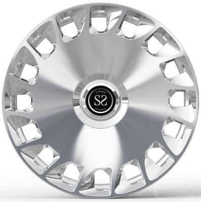 China 22x9.5 Brushed Face and Polished Windows Custom 1-PC Forged Rims for Range Rover 2021 for sale