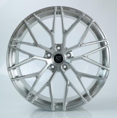 China 21 inch customized size brushed replica polished 1 piece forged wheel rims for sale