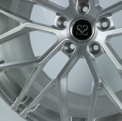 China 21 inch customized size brushed replica polished 1 piece forged wheel rims for sale