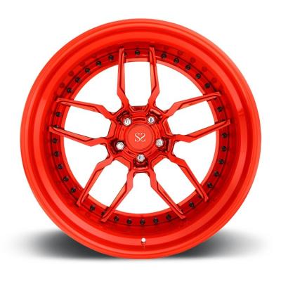 China for Cayenne rs6 m5 x5 3 piece forged car wheels wheel forged rim for sale