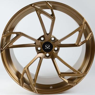 Chine 1-piece forgé roule 6061 - T6 a forgé l'alliage borde 21 pouces pour les jantes en bronze 5x112 de BMW X5 à vendre