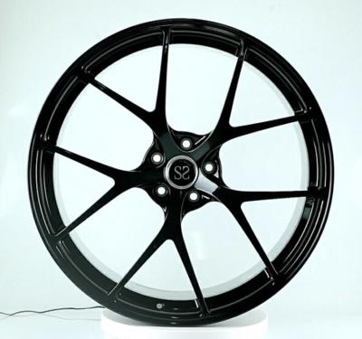 Chine 1-piece a forgé des roues annote les 21 jantes noires de roue d'alliage pour Nissan 5X114.3 GTR à vendre