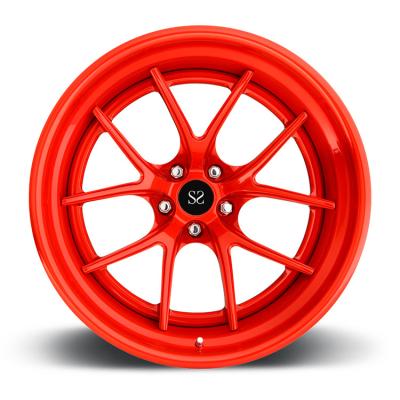 Cina L'automobile d'argento su misura del PC 2 borda 18 19 20 21 22 23 pollici per Lamborghini, Ferrari, Toyota, Nissan, Audi, Porsche, in vendita