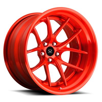 Cina L'automobile d'argento su misura del PC 2 borda 18 19 20 21 22 23 pollici per Lamborghini, Ferrari, Toyota, Nissan, Audi, Porsche, in vendita