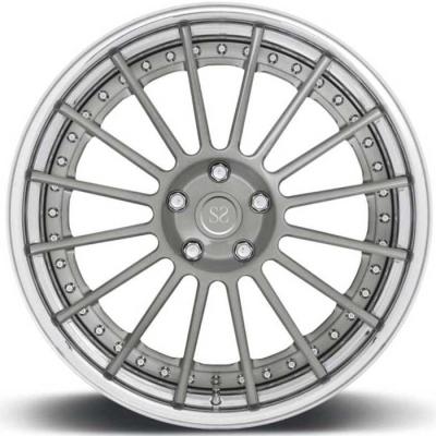 Chine Les 3 morceaux argenté hyper ont forgé des roues faites de 6061-T6 alliage d'aluminium 19 20 21 et 22 pouces à vendre