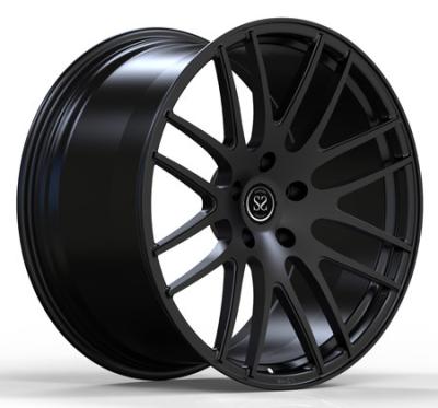 China A liga preta do cetim côncavo feito sob encomenda 20 polegadas forjou as bordas 5x112 à venda