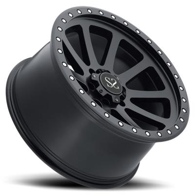 Cina 20 22 6 resistenti a 24 pollici x 139,7 5 x 150 5 x 127 su ordinazione Matt Black 4 x 4 ruote forgiate di Off Road in vendita