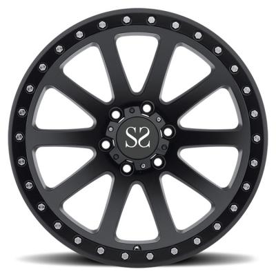 Cina 20 22 6 resistenti a 24 pollici x 139,7 5 x 150 5 x 127 su ordinazione Matt Black 4 x 4 ruote forgiate di Off Road in vendita