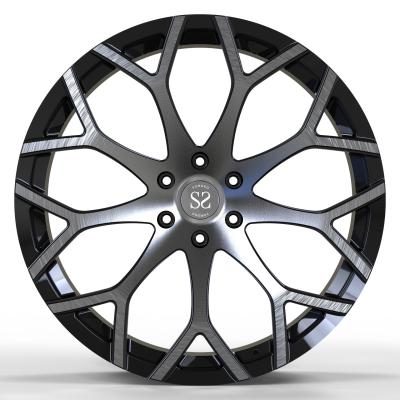 Cina Neri lavorati affrontano un monoblock di 1 pezzo hanno forgiato gli orli vacillati a 24 pollici dell'automobile delle ruote ESCALADE in vendita