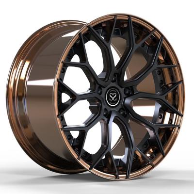 China La misura a BMW series3 F30 5x120 2-PC ha forgiato gli orli della lega di alluminio ha vacillato 19 e 20 pollici di Barrel+Gloss di disco bronzeo del nero for sale