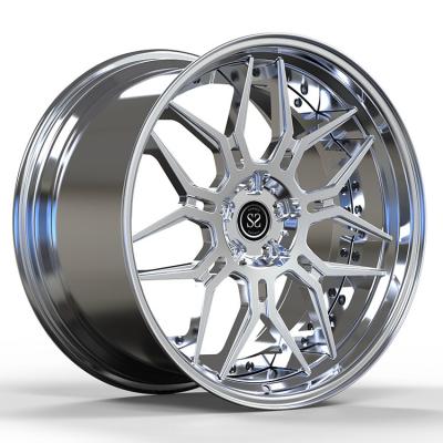 China Polish 5x112 2-PC Alloy Forged Rims 18 19 20 21 22 inches Fit for Benz C63 for sale