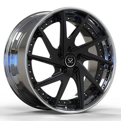 China Custom 20 21 inches Two Piece 6061-T6 Aluminum Rims 5x13. Fit to Porsche 991 for sale