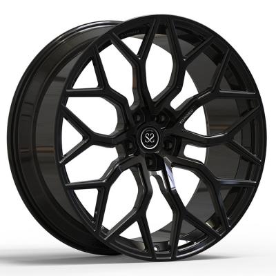 China Monoblock 1 parte forjou a polegada 5x130 do preto 5x120 23 do cetim das rodas para Porsche 991 à venda
