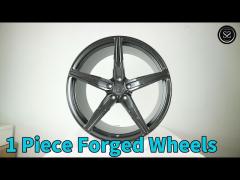 Monoblock Safety 1 Piece Forged Wheels Gloss Black Painted For GTR