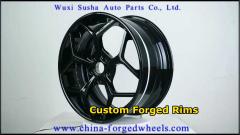 5-Y Spoke Gloss Black 3-PC Forged Rims 17~24 inches
