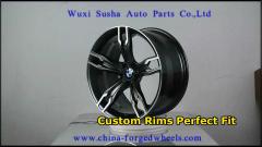 Satin Black Machined Spoke Face Custom 1-PC Rims