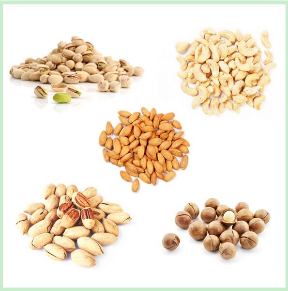 알몬드 마카다미아 익지않는 싹이 튼 견과 비 GMO 가득 차있는 영양 100% 녹색 제품