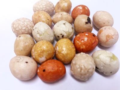 中国 OEMのスイート コーンのWasabi脾臓/胃のためによいシャキッとした上塗を施してあるピーナツ軽食 販売のため