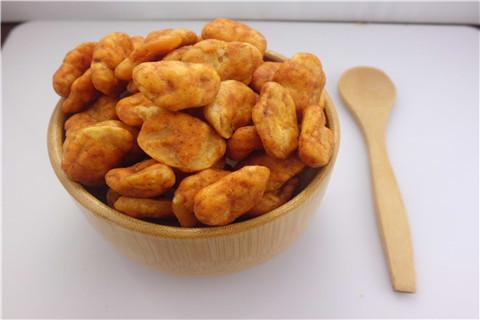 Dried Coated BBQ Flavor Broad Bean Chips Roasted Crunchy Snack
