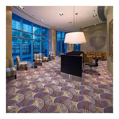 Cina Serie porpora con gli elementi Wilton Woven Carpet del fan del cerchio e del fiore in vendita