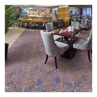 Cina Serie porpora con gli elementi Wilton Woven Carpet del fan del cerchio e del fiore in vendita