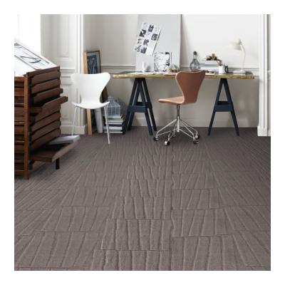 China High-Low Loop Plain Commercial Broadloom Carpet Solution Dye INVISTA Nylon 66 for sale
