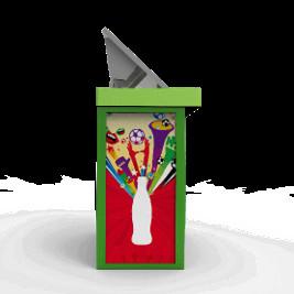 Chine Assortiment inverse actionné solaire de code barres de distributeur automatique de bouteille intelligente à vendre