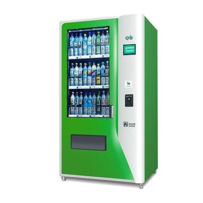 China Eco-friendly Bottle Reverse Vending Machine with Greenguard Remote Control Softwares and 500-800pack Storage Capacity for sale