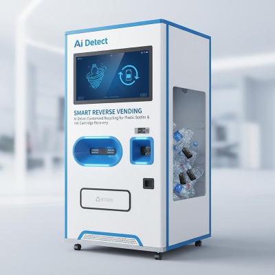 China AI Detect Smart Reverse Vending Machine Featuring AI Drived Customized Reverse Vending Machine For Plastic Bottle Recycling Ink Cartridge Recovery for sale