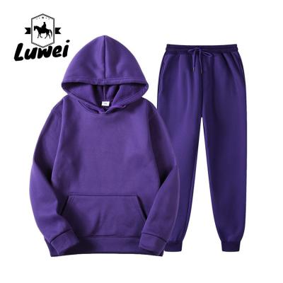 Cina Custom Felpe Con Cappuccio Bluzy Bulk Premium Blank Oversized Cut And Sew Pantaloni da ginnastica pesanti e Hoodie Set in vendita