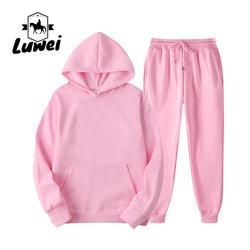 Cina Custom Felpe Con Cappuccio Bluzy Bulk Premium Blank Oversized Cut And Sew Pantaloni da ginnastica pesanti e Hoodie Set in vendita