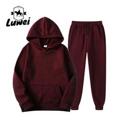 Cina Custom Felpe Con Cappuccio Bluzy Bulk Premium Blank Oversized Cut And Sew Pantaloni da ginnastica pesanti e Hoodie Set in vendita