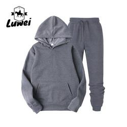 Cina Custom Felpe Con Cappuccio Bluzy Bulk Premium Blank Oversized Cut And Sew Pantaloni da ginnastica pesanti e Hoodie Set in vendita