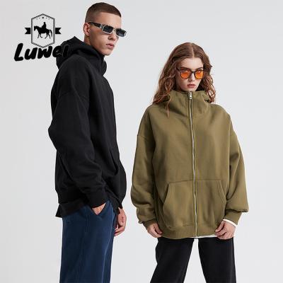 Cina Multi Color Over Size Soft Unisex Gym Drawstring Nero Pullover Maschile 350g Cappuccino di cotone Uomo e Corridore in vendita