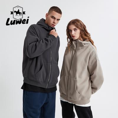Cina Multi Color Over Size Soft Unisex Gym Drawstring Nero Pullover Maschile 350g Cappuccino di cotone Uomo e Corridore in vendita
