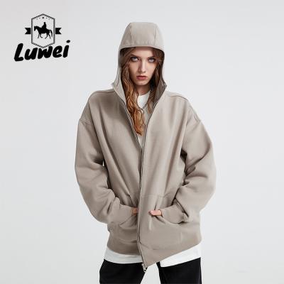 Cina Multi Color Over Size Soft Unisex Gym Drawstring Nero Pullover Maschile 350g Cappuccino di cotone Uomo e Corridore in vendita