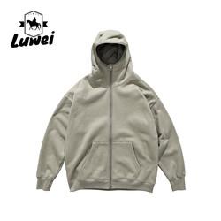Cina Multi Color Over Size Soft Unisex Gym Drawstring Nero Pullover Maschile 350g Cappuccino di cotone Uomo e Corridore in vendita