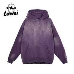Cina Pull Over Cappuccio di cotone di peso pesante Magliette da copertura di grandi dimensioni Unisex in vendita