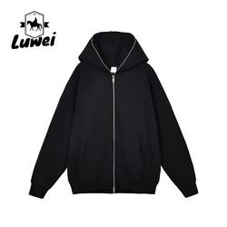 Cina Zip Up Cappuccino di cotone pesante tagliato invernale poliestere maschile maschile nero in vendita