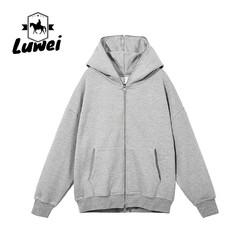 Cina Zip Up Cappuccino di cotone pesante tagliato invernale poliestere maschile maschile nero in vendita